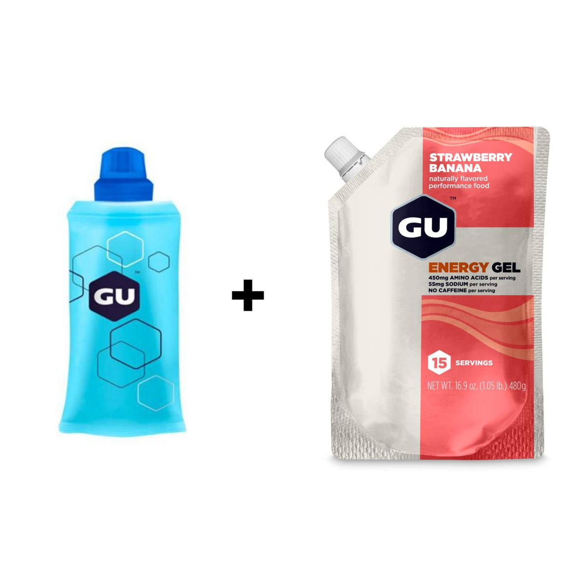 GU FLASK + BULK Strawberry Banana – Smart Training